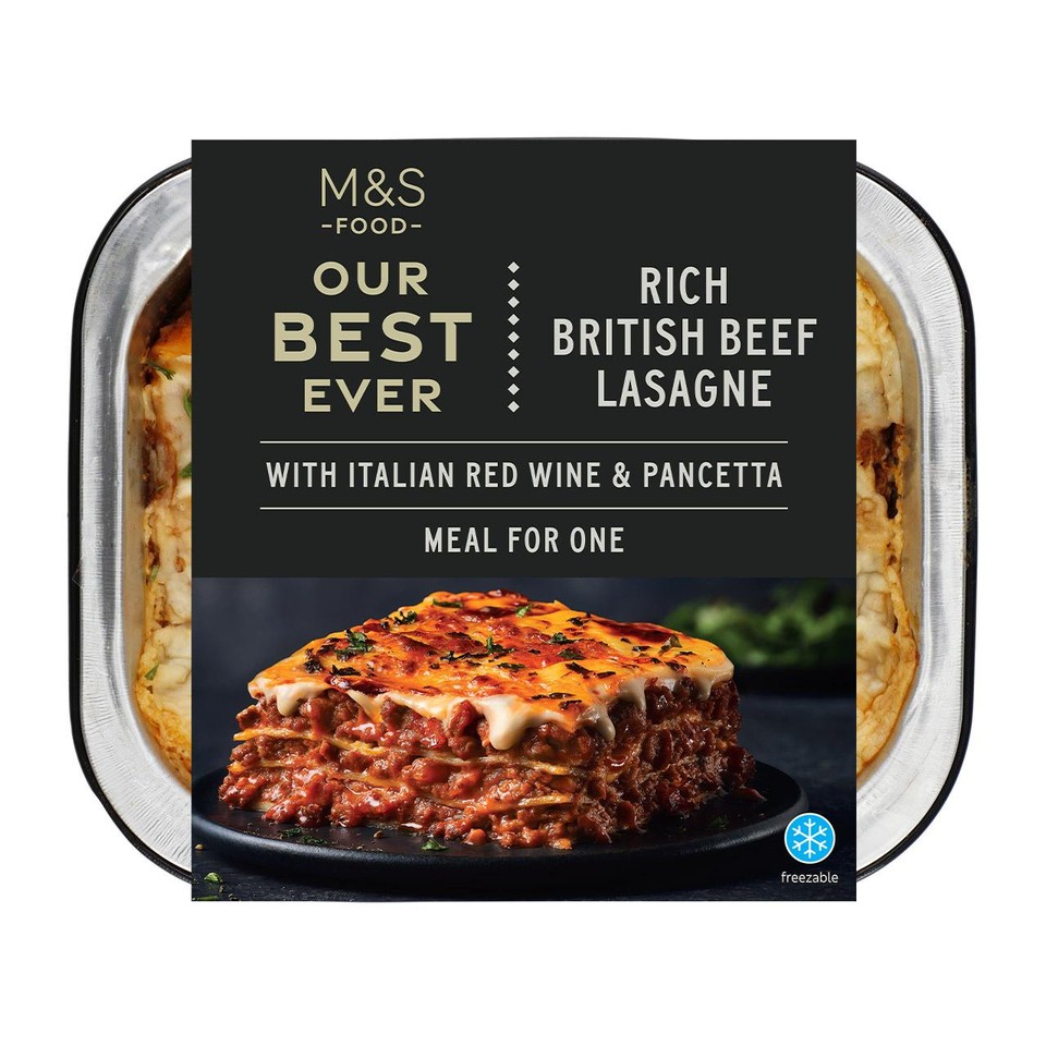 M&S Our Best Ever Rich Beef Lasagne Serves 1 - Ocado
