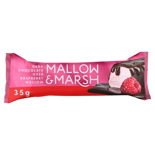 Mallow & Marsh Raspberry & 70% Dark Chocolate Marshmallow Bar - Ocado