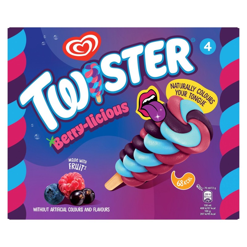 Twister Berry-licious Ice Lollies - Ocado