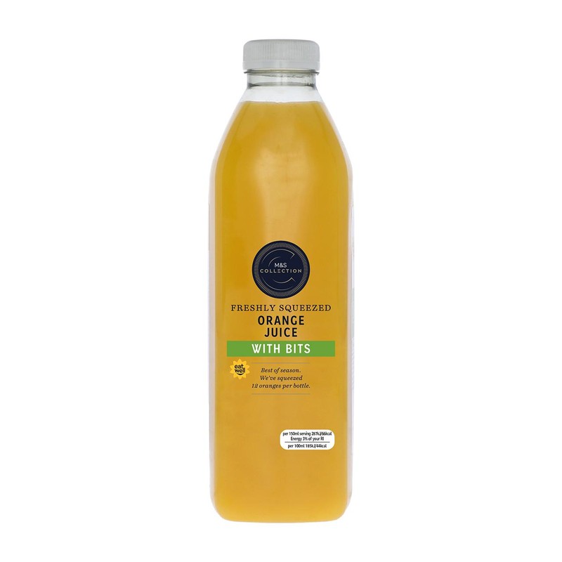 M&S Collection Freshly Squeezed Orange Juice with Bits - Ocado