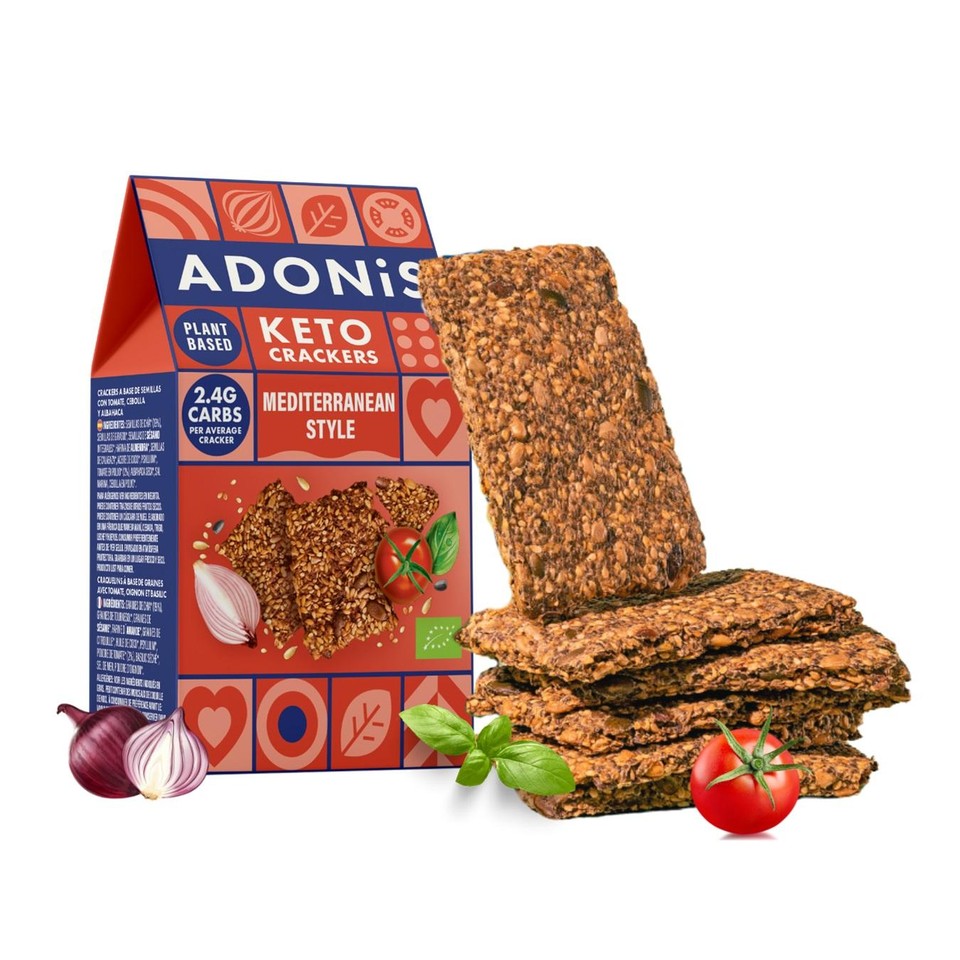 ADONiS Mediterranean Style Keto Crackers - Ocado