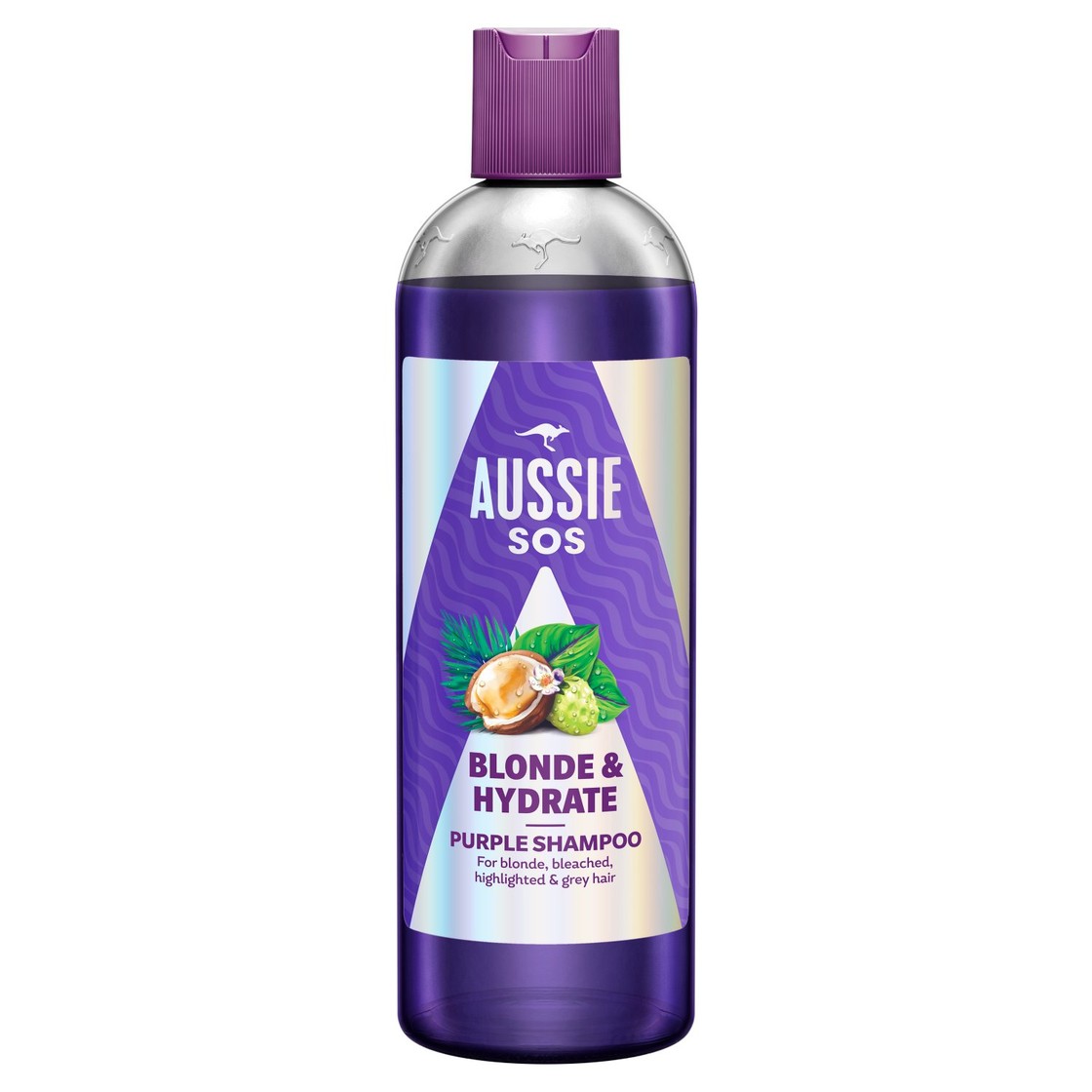 Aussie SOS Blonde & Hydrate Purple Shampoo - Ocado