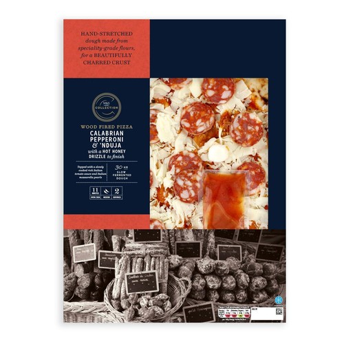 M&S Collection Calabrian Pepperoni and 'Nduja Pizza - Ocado