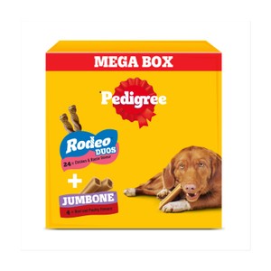 Pedigree Rodeo Duos & Jumbone Medium Dog Treats Mega Box - Ocado