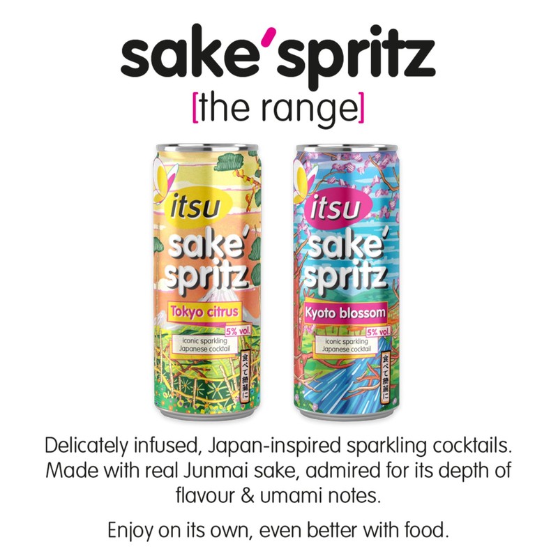 itsu Kyoto Blossom Sake Spritz - Ocado