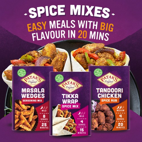 Pataks Masala Wedges Seasoning Mix - Ocado