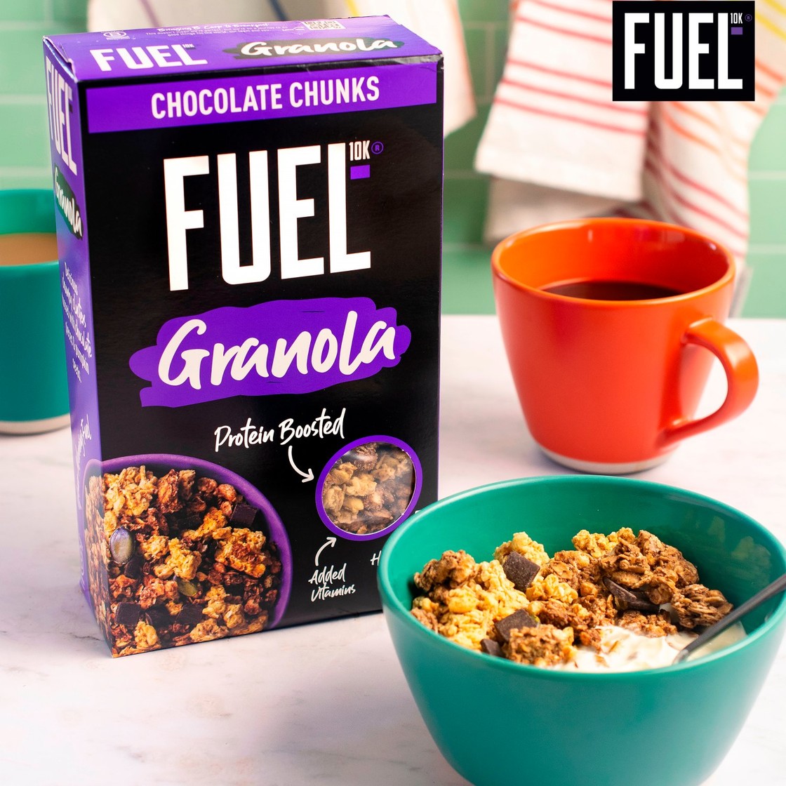 FUEL 10K Chocolate Chunks Protein Granola Breakfast Cereal - Ocado