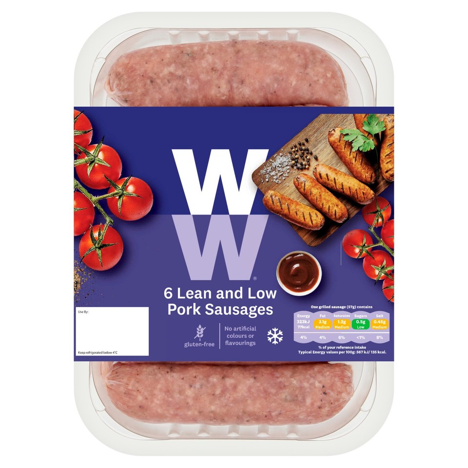 Weight Watchers Lean & Low Pork Sausages - Ocado