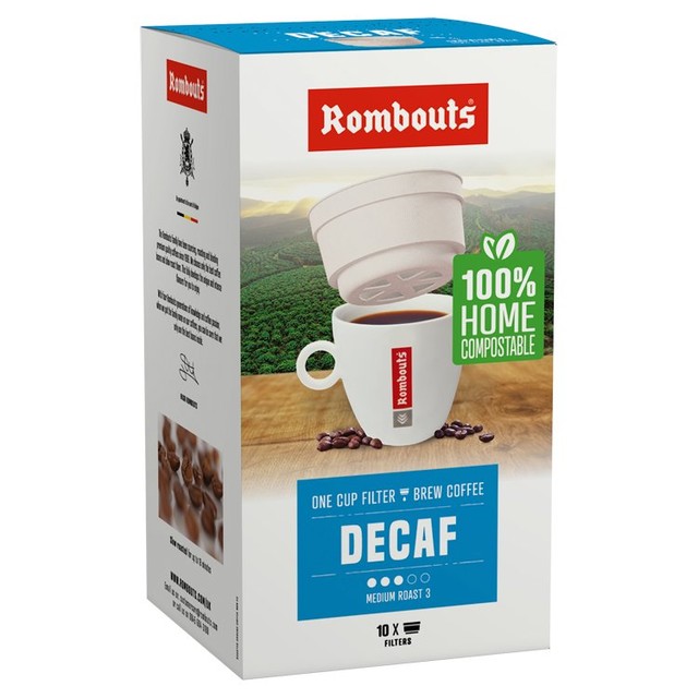Rombouts Decaffeinated Compostable One Cup Filter Coffee - Ocado
