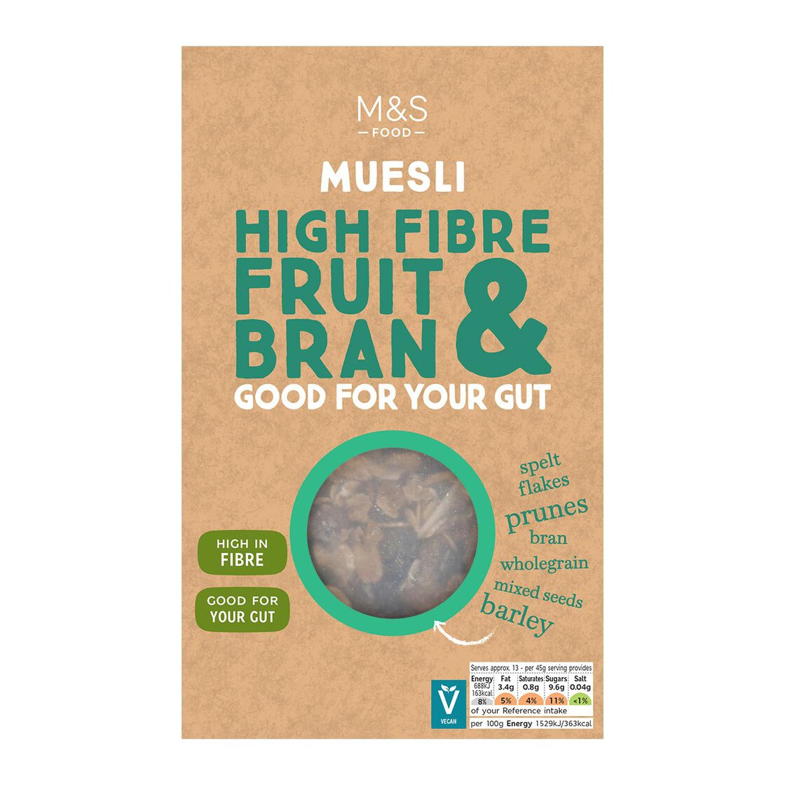 M&S High Fibre Fruit & Bran Muesli - Ocado