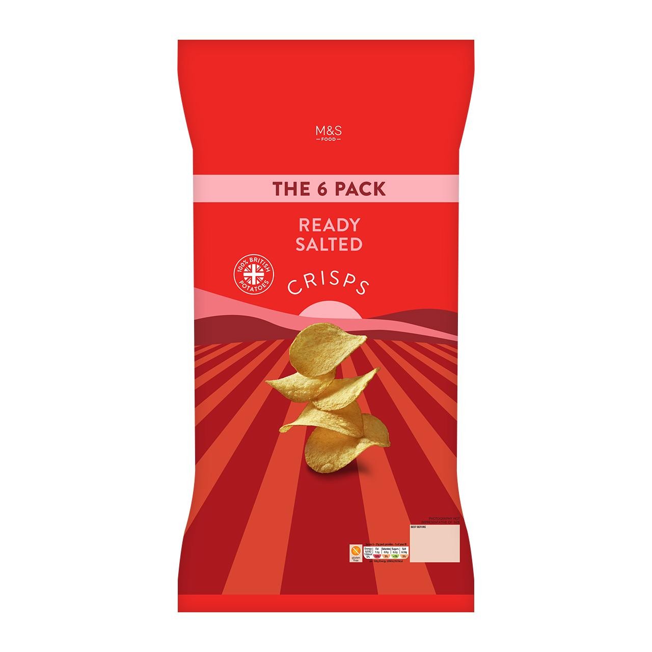 M&S Ready Salted Crisps Multipack - Ocado
