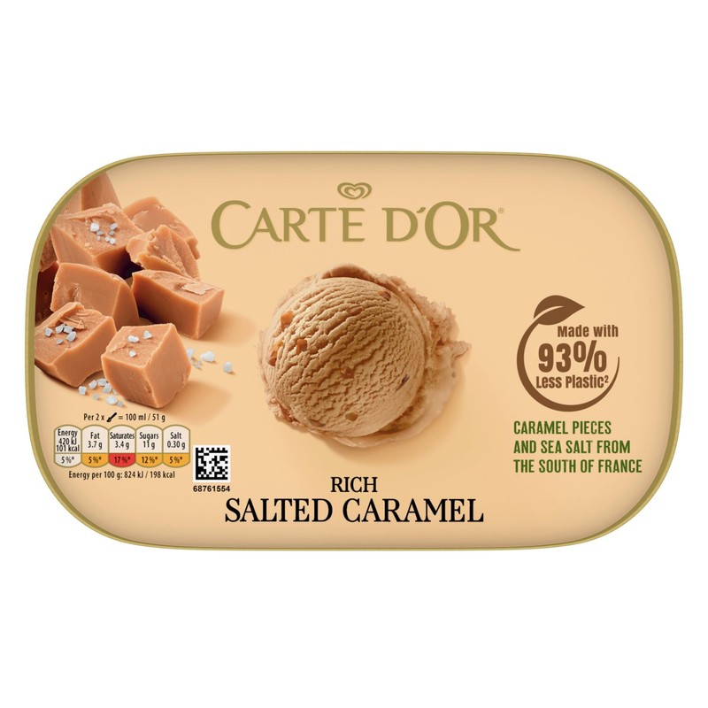 Carte D'Or Rich Salted Caramel Ice Cream Tub - Ocado