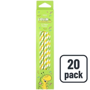 M&S Colin the Caterpillar Paper Straws - Ocado