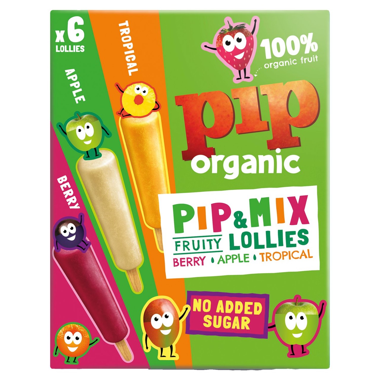 Pip Organic Pip & Mix Fruity Organic Lollies - Ocado