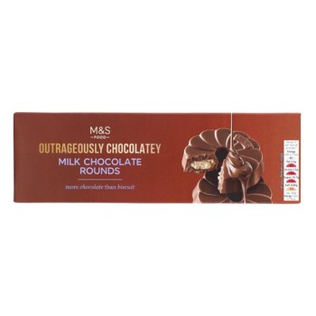 M&S Outrageously Chocolatey Milk Chocolate Rounds - Ocado