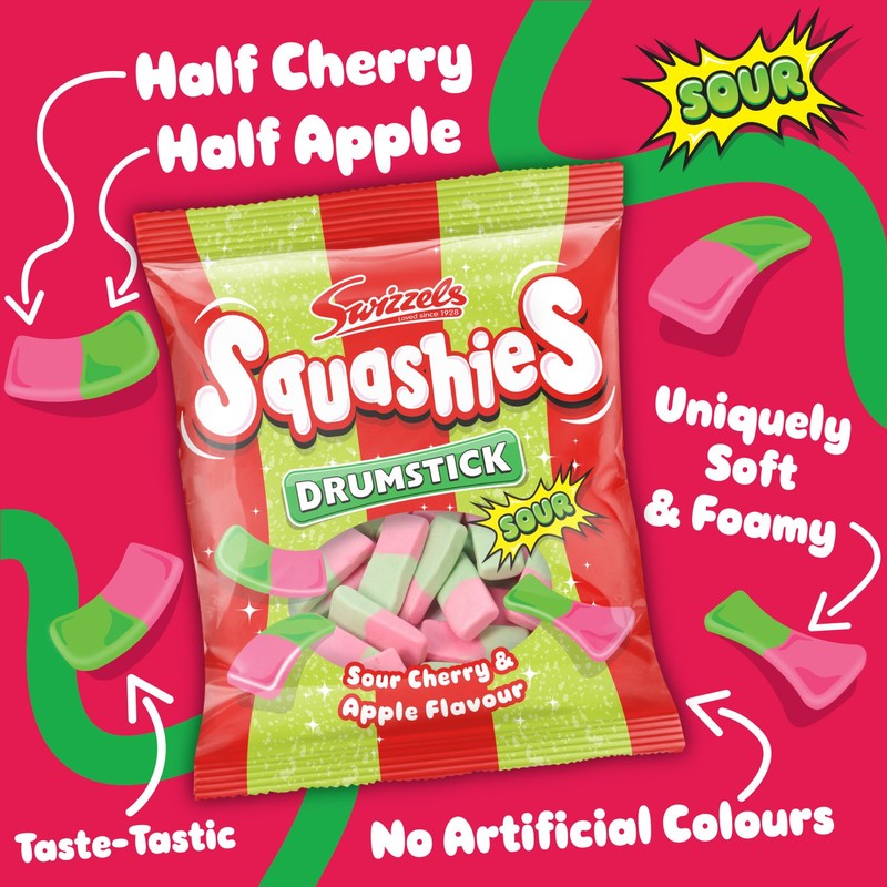 Swizzels Squashies Sour Cherry & Apple - Ocado