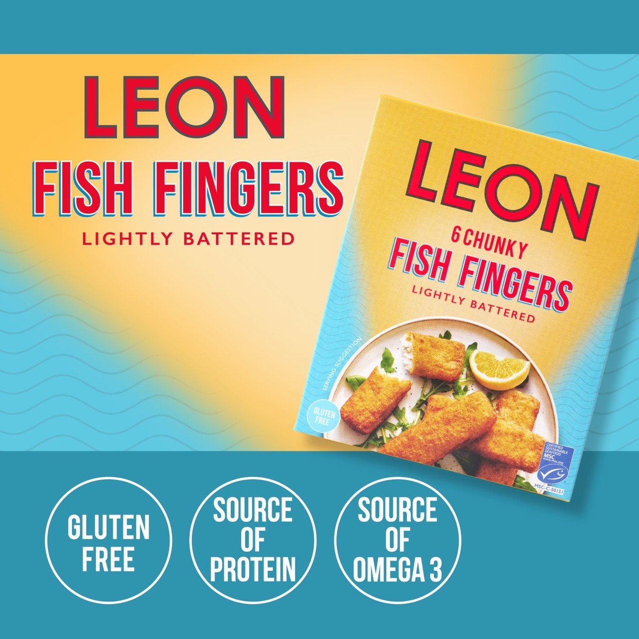 LEON 6 Chunky Fish Fingers - Ocado