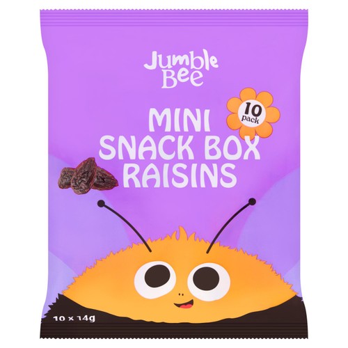 Jumble Bee Mini Box Raisins - Ocado