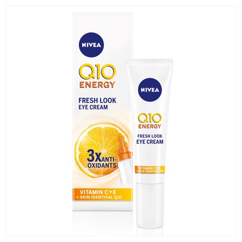NIVEA Q10 Vitamin C Eye Cream, Anti-Wrinkle + Energy - Ocado