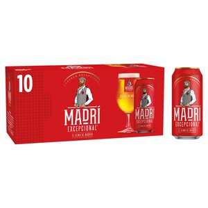 Madri Excepcional Premium Lager Beer Can - Ocado
