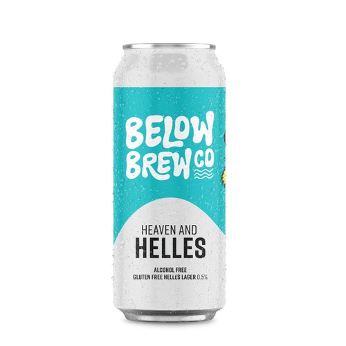 Below Brew Co Heaven and Helles Alcohol Free Lager - Ocado