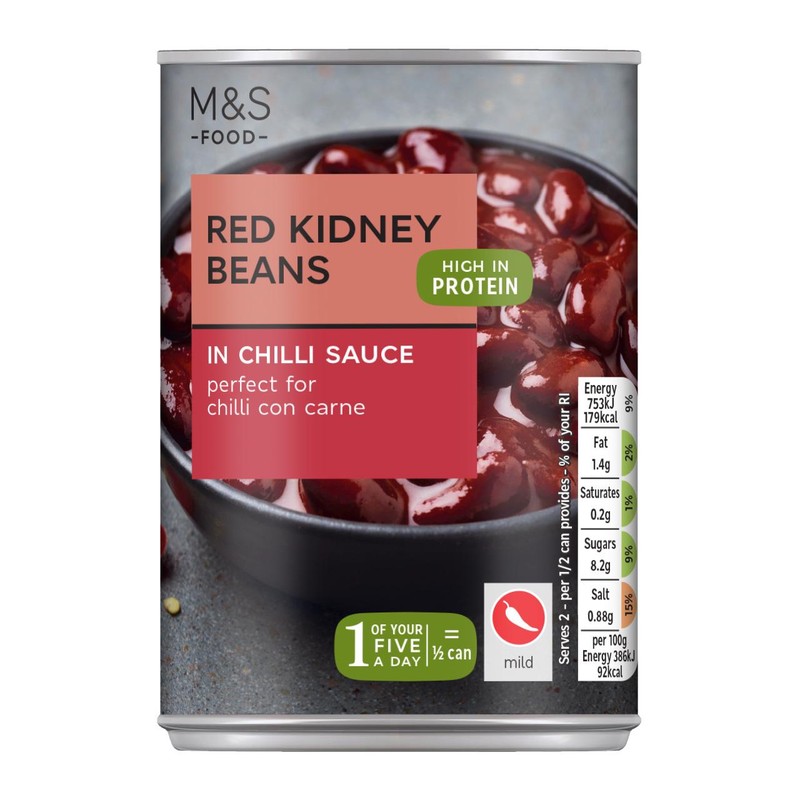 M&S Red Kidney Beans In Chilli Sauce - Ocado