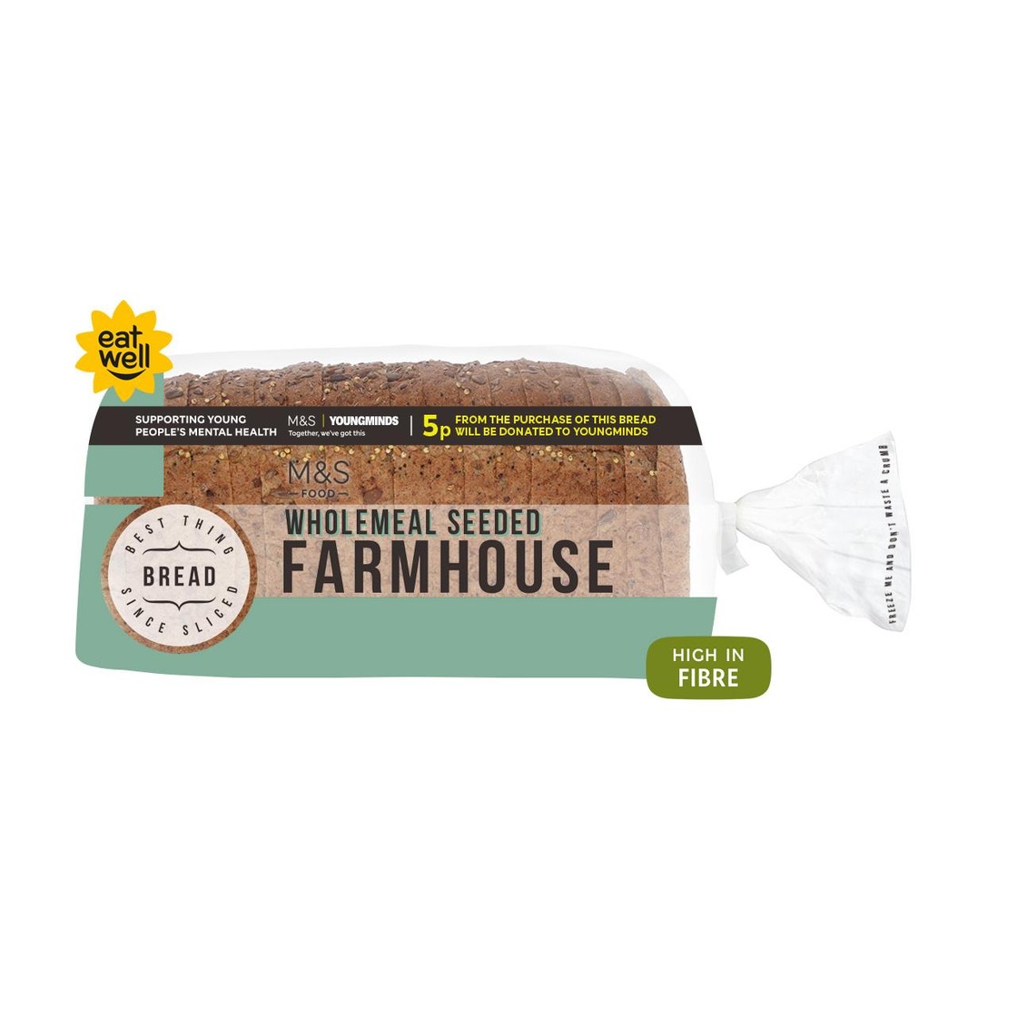 M&S Wholemeal Seeded Farmhouse Bread Loaf - Ocado