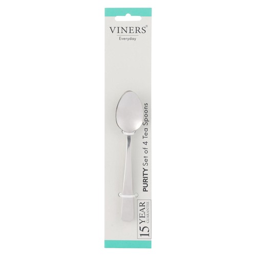 Viners Everyday Purity 4 Piece Teaspoon Set - Ocado