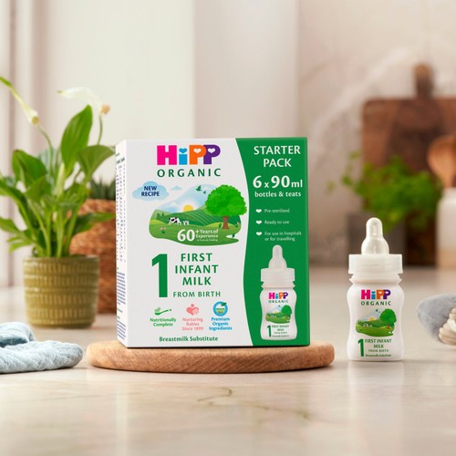 HiPP Organic 1 First Infant Baby Milk Formula Starter Pack, From Birth ...