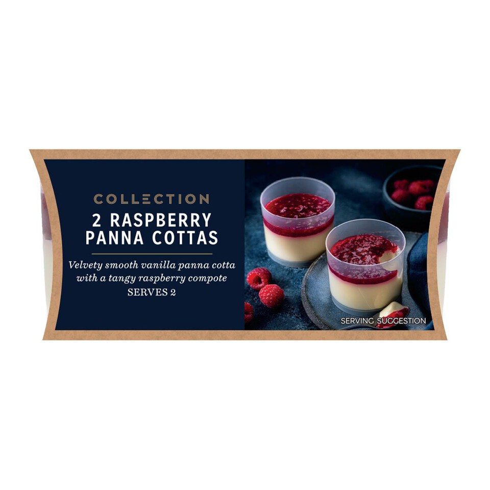 M&S Collection Raspberry & Vanilla Panna Cotta - Ocado