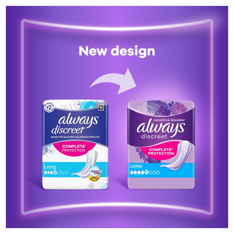 Always Discreet Adult Incontinence Pads Long - Ocado