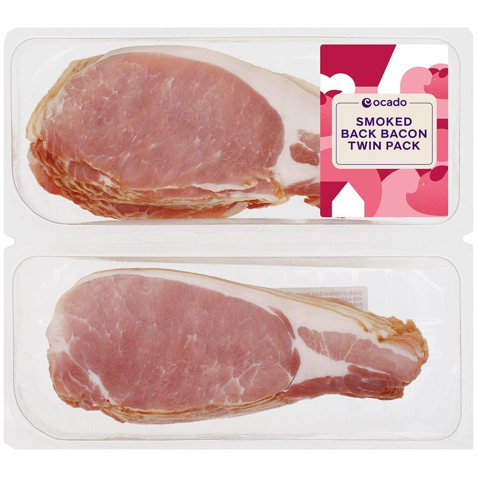 Ocado Smoked Back Bacon Twin Pack - Ocado