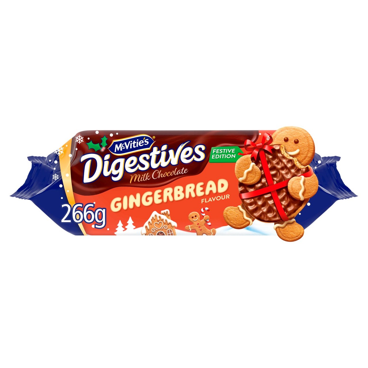 McVitie's Gingerbread Chocolate Digestive Christmas Biscuits - Ocado