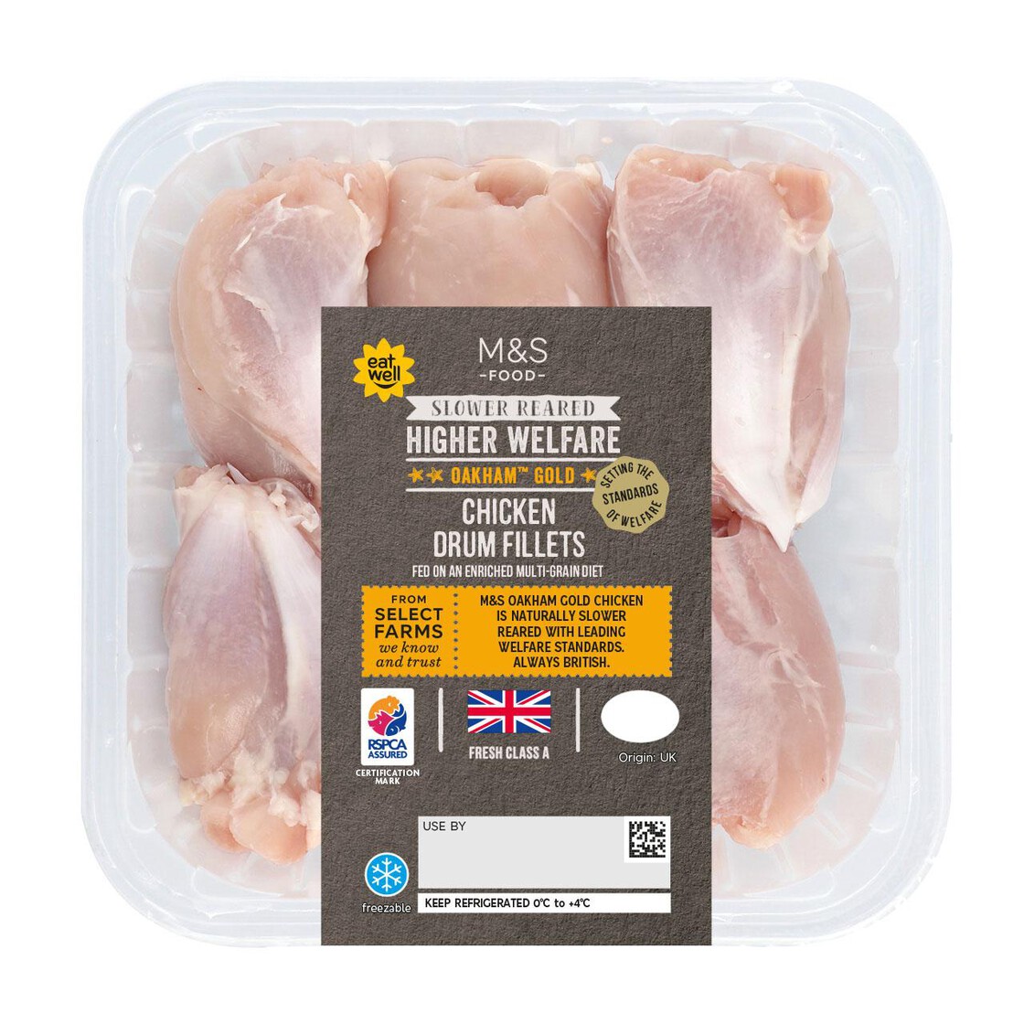 M&S Oakham Gold Chicken Drum Fillets - Ocado