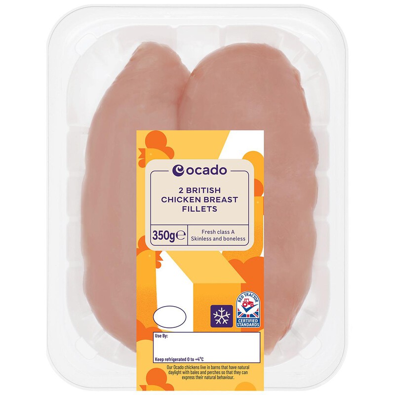 Ocado 2 Skinless British Chicken Breast Fillets - Ocado