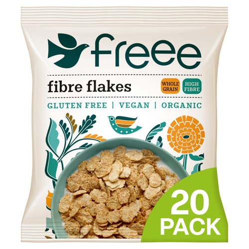 Freee Gluten Free Organic Fibre Flakes-20 Sachet Pack - Ocado