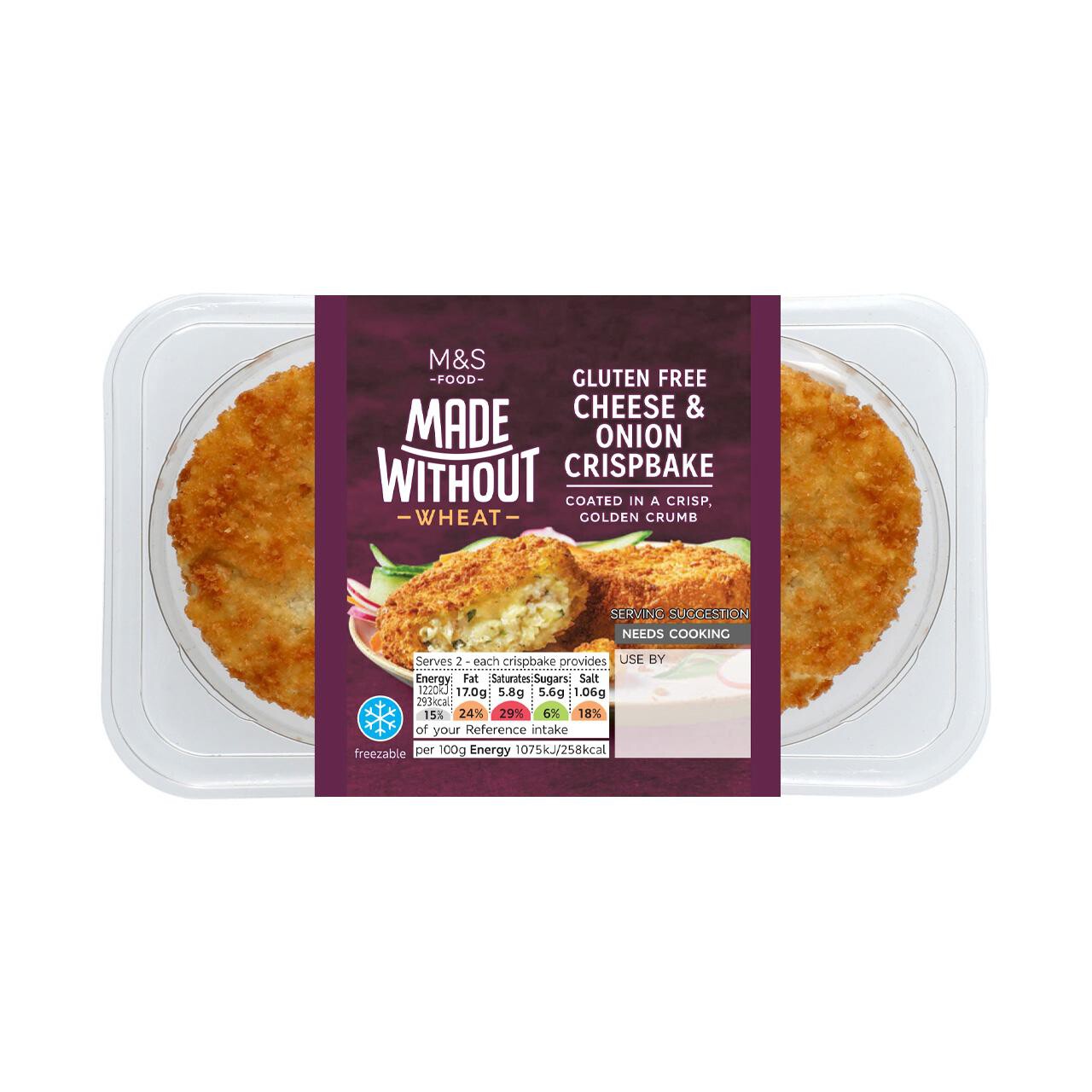 M&S Made Without Cheddar Cheese & Onion Crispbakes - Ocado