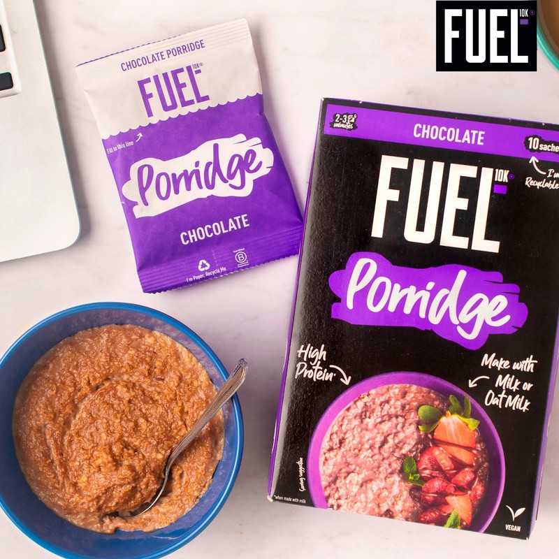 FUEL 10K Chocolate Protein Porridge Sachets Oat Cereal Sachets - Ocado