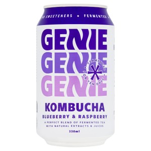 GENIE Kombucha, Blueberry & Raspberry - Ocado