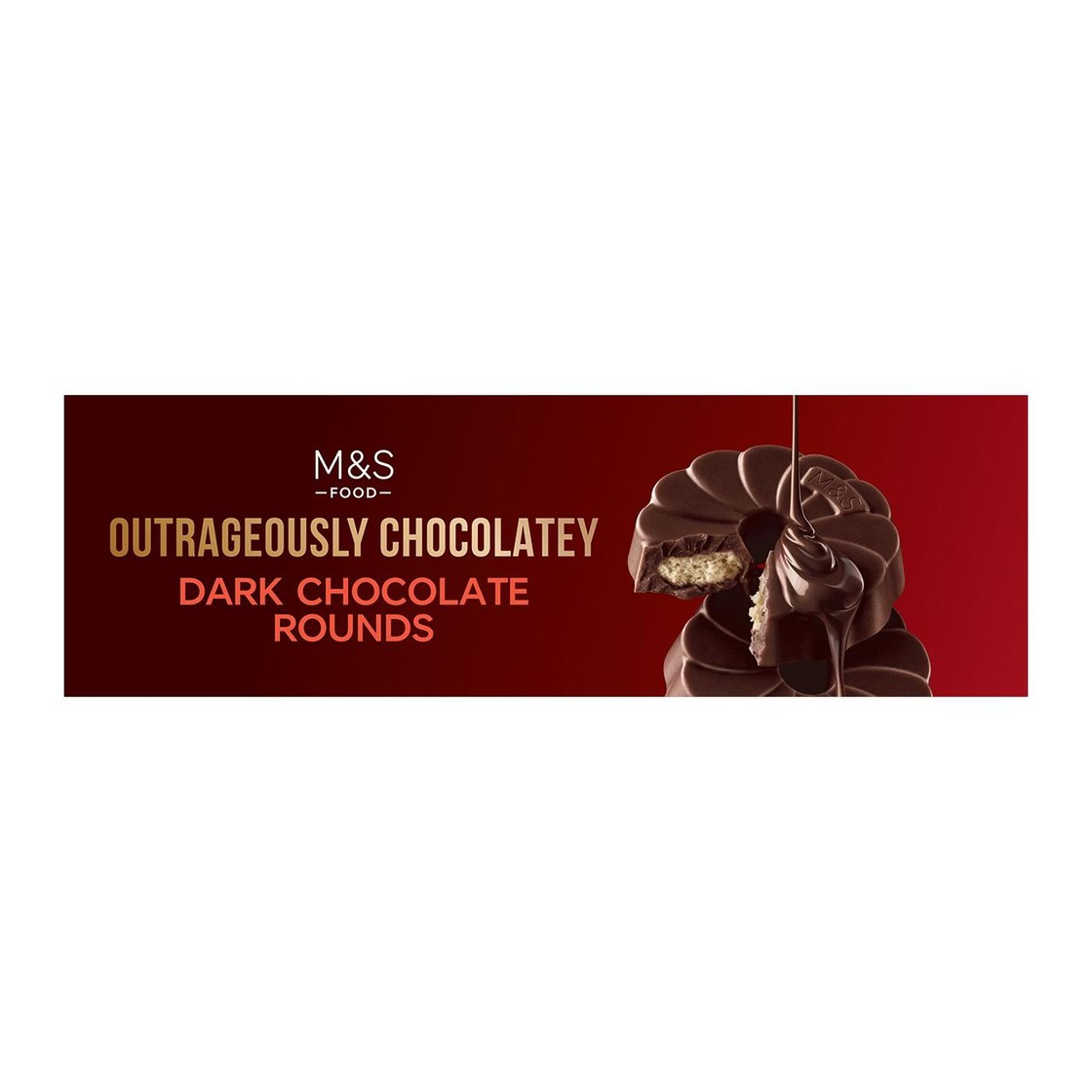 M&S Outrageously Chocolatey Dark Chocolate Rounds - Ocado