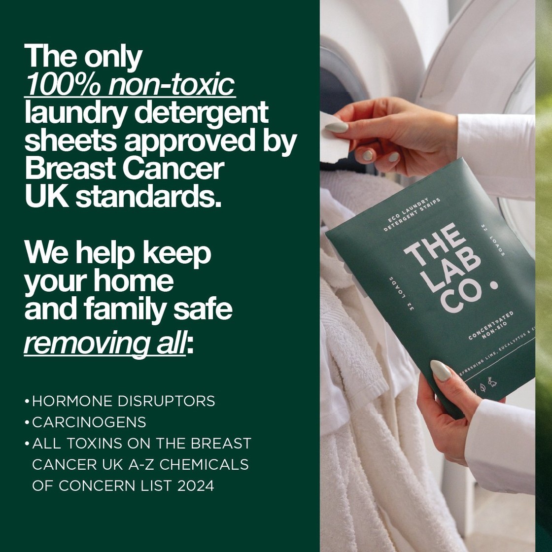 The Lab Co. Laundry Detergent Strips Refreshing 32pk - Ocado