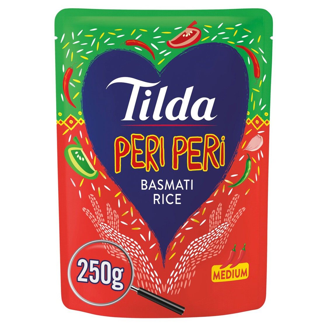 Tilda Microwave Peri Peri Basmati Rice - Ocado