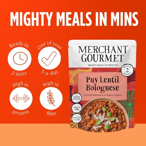 Merchant Gourmet Puy Lentil and Mixed Mushroom Bolognese - Ocado