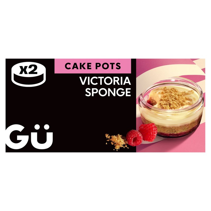 Gu Victoria Sponge Cake Pots - Ocado