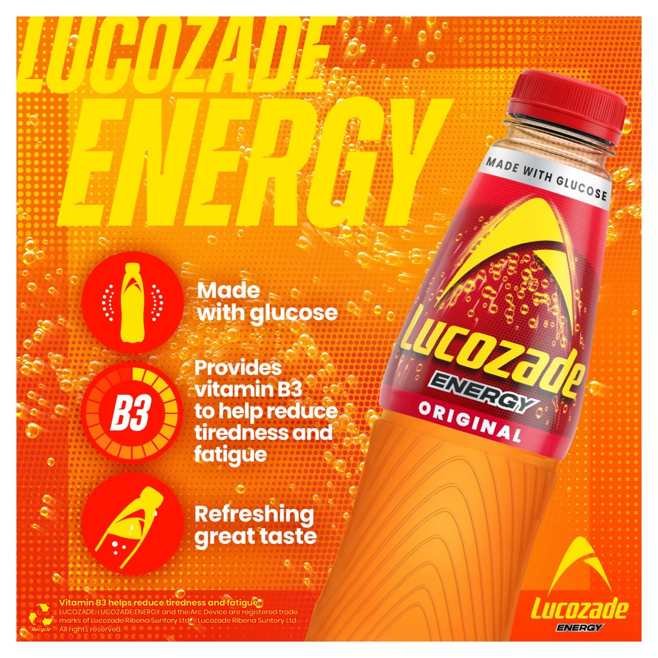 Lucozade Energy Drink Original - Ocado