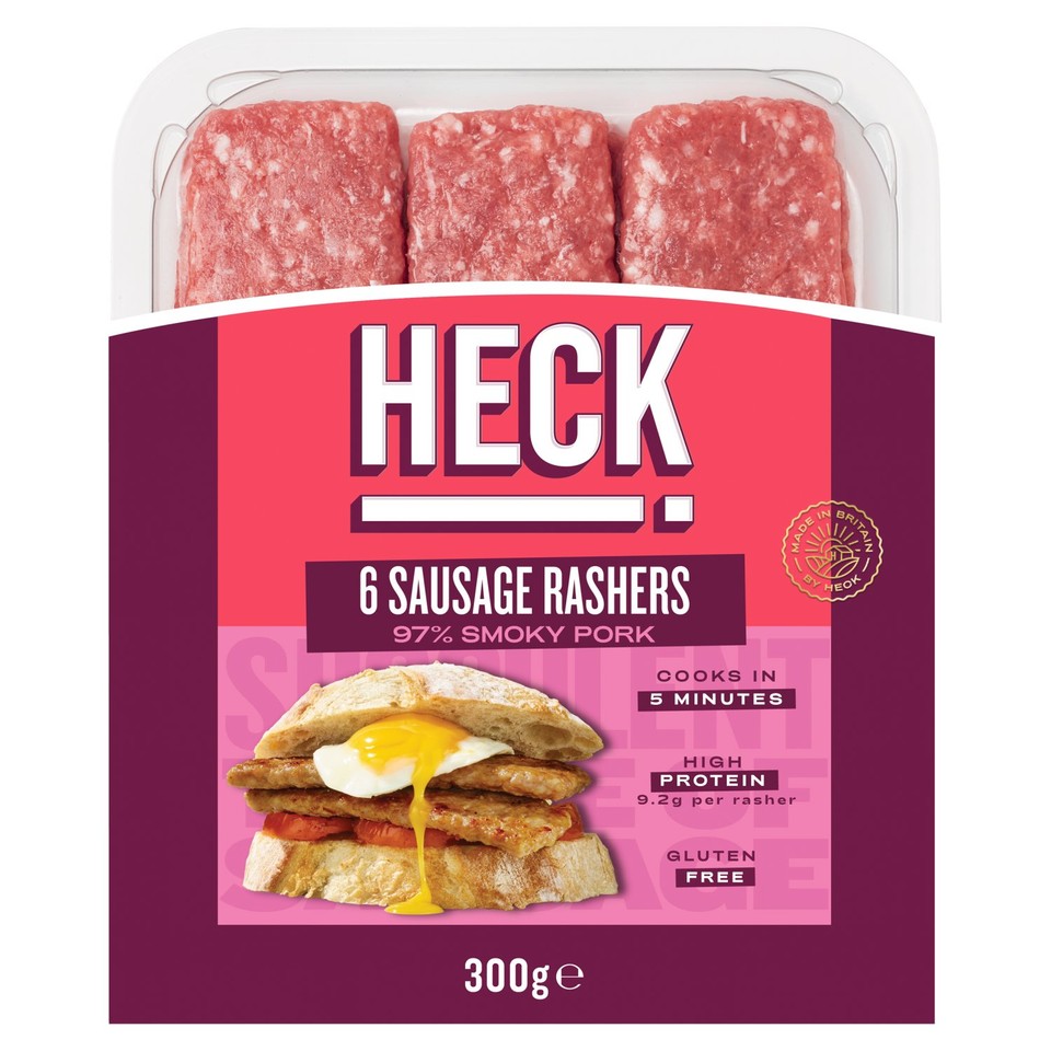 HECK! 97% Smoky Pork Gluten Free Sausage Rashers - Ocado
