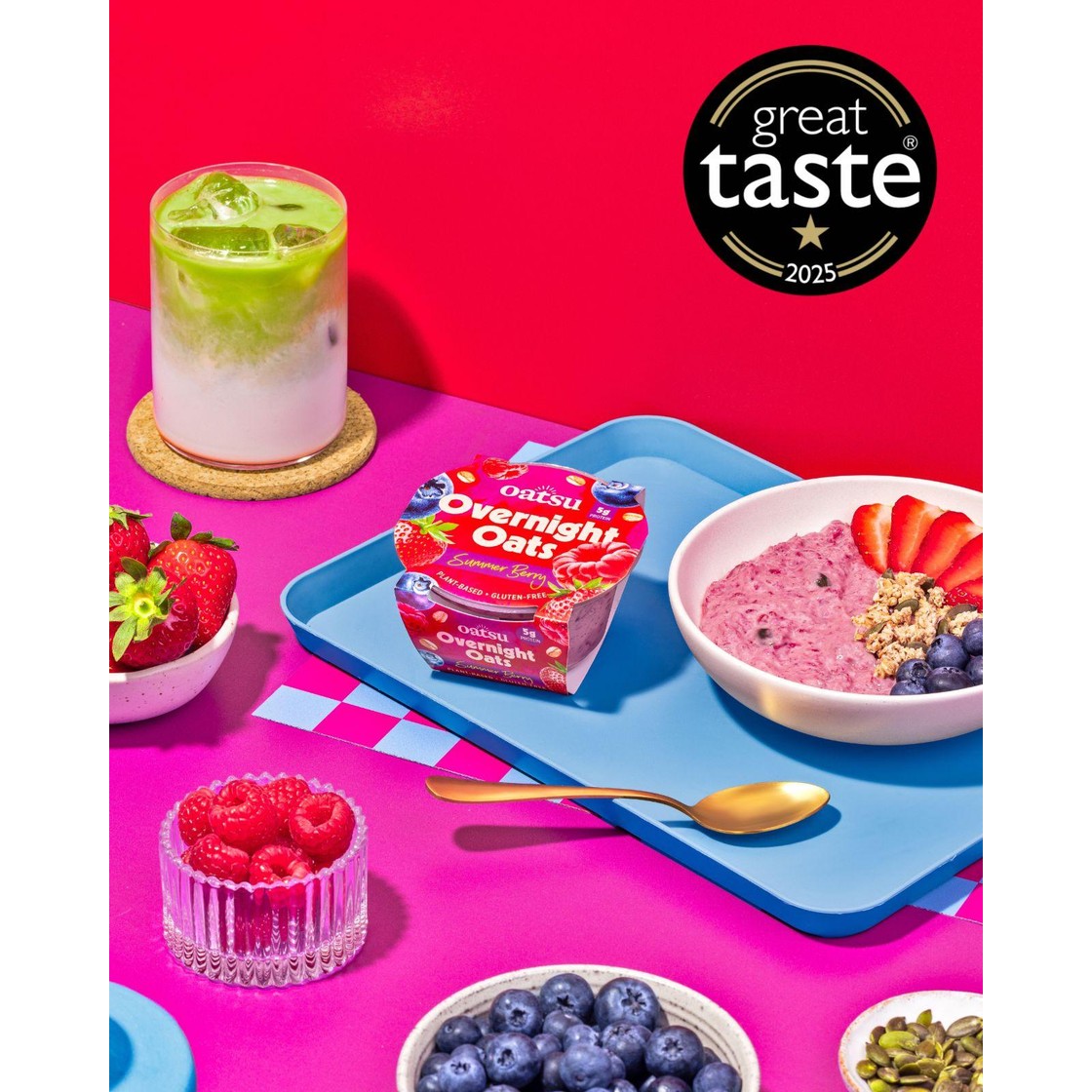 Oatsu Overnight Oats Summer Berry - Ocado