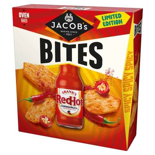 Jacob's Bites Franks RedHot Original Crackers - Ocado