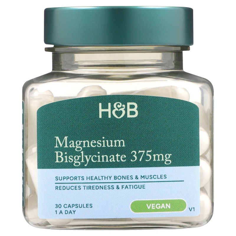 Holland & Barrett Magnesium Bisglycinate 375mg Vegan Capsules - Ocado