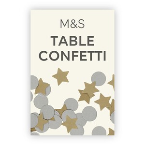 M&S Gold & Silver Table Confetti - Ocado